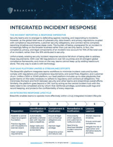 Integrated Incident Reporting & Response - BreachRx